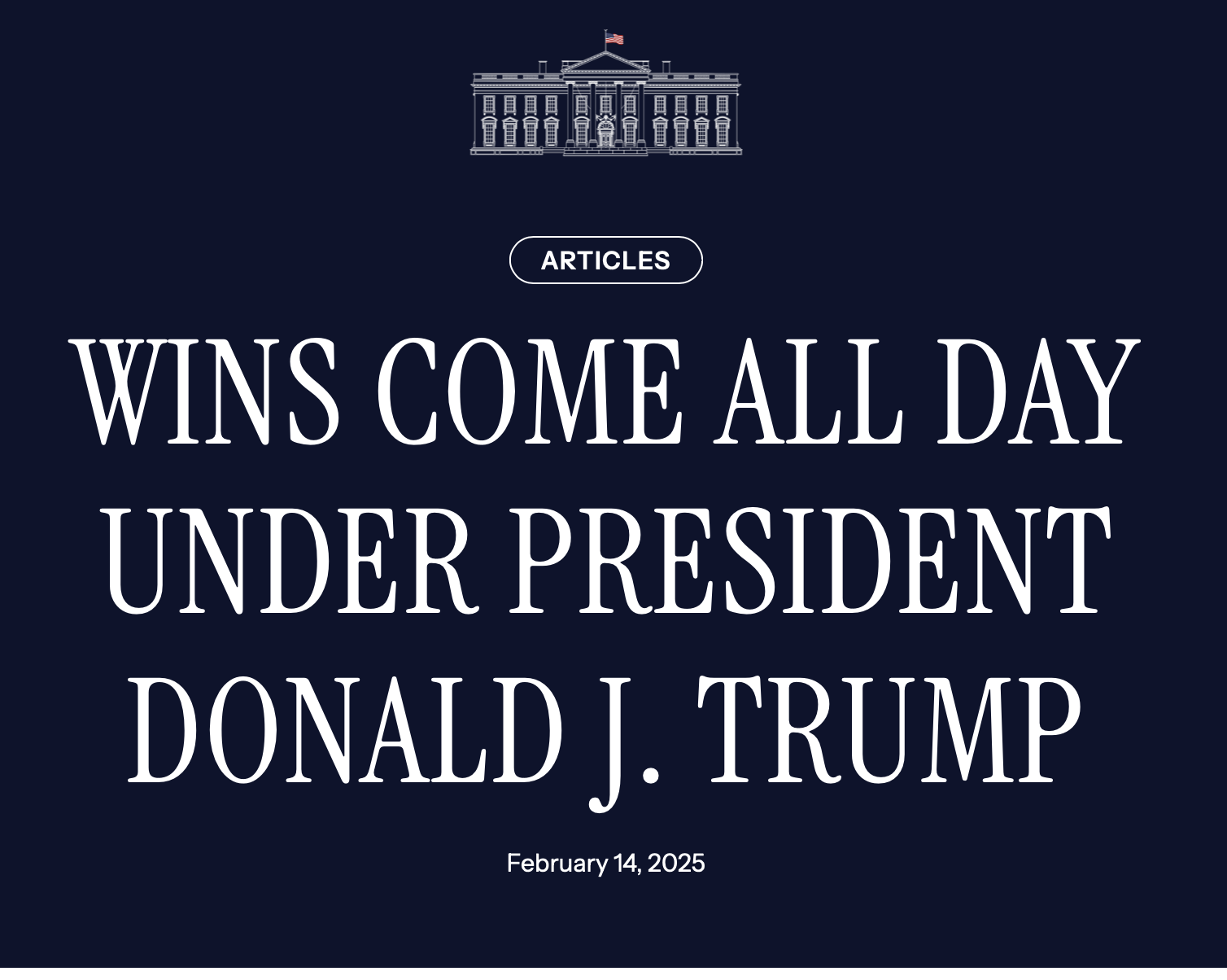 Wins come all day long with Trump – John Michael Chambers